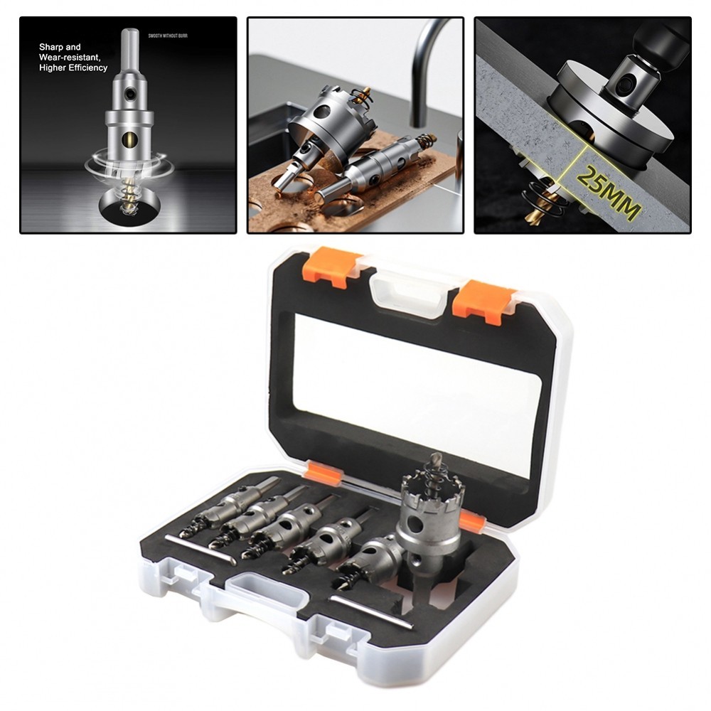 Hole Saw Cutter Set Labor-saving Rust-proof Metal Processing Drill Bits ...