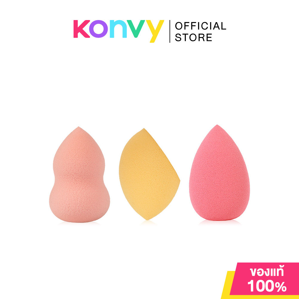 Ashley Mini Puff Collection 3pcs แอชลี่ย์ มินิ พัฟ เซทฟองน้ำแต่งหน้า 3
