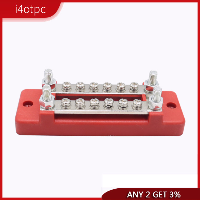 I4otpc Rv Yacht Double Row Busbar 150a High Current Power Distribution Block Bus Bar 12-48v ...