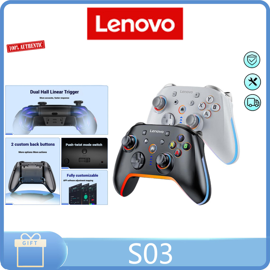 Lenovo S03 Gamepad Wireless Bluetooth xbox Hall Trigger adaptor switch ...