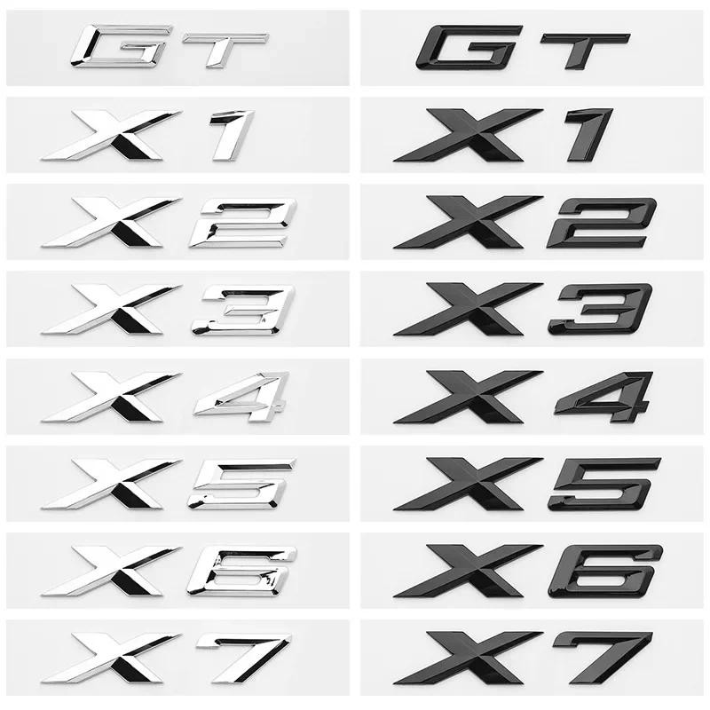 สําหรับ BMW ใหม่ X1 X2 X3 X4 X5 X6 X7 GT โลโก้ด้านหลังป้ายสัญลักษณ์三维 ...