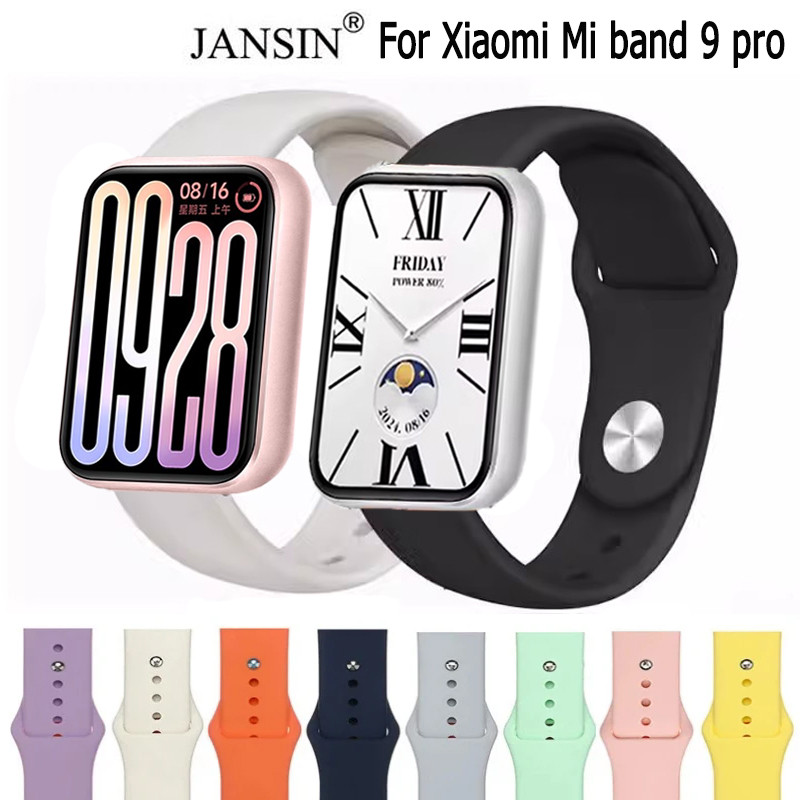 สายนาฬิกา Xiaomi Mi band 9 pro สายนาฬิกาข้อมือซิลิโคนสําหรับ Xiaomi ...