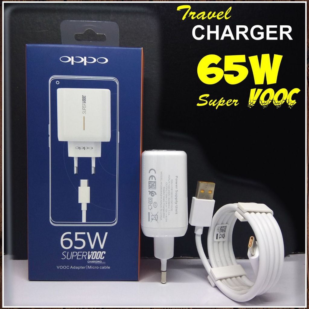 เครื่องชาร์จ / เครื่องชาร์จ OPPO 65W Type C Fast Charging ของแท้ 100% รองรับ Super VOOC Type C ...