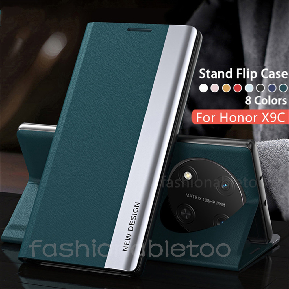 Matte Flip หนังเคสโทรศัพท์สําหรับ Honor X9C X9B X9A X8B X7 X9 C X 9C X ...