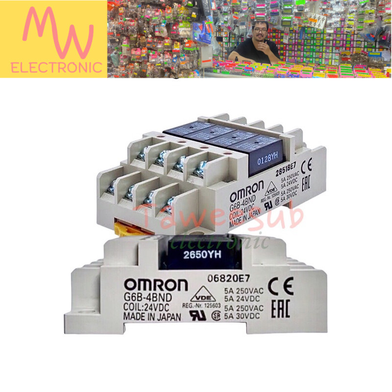 RELAY ชุดรีเลย์ G6B-4BNDแบบ4ch 24VDC G6B-1174P/5A | Shopee Thailand