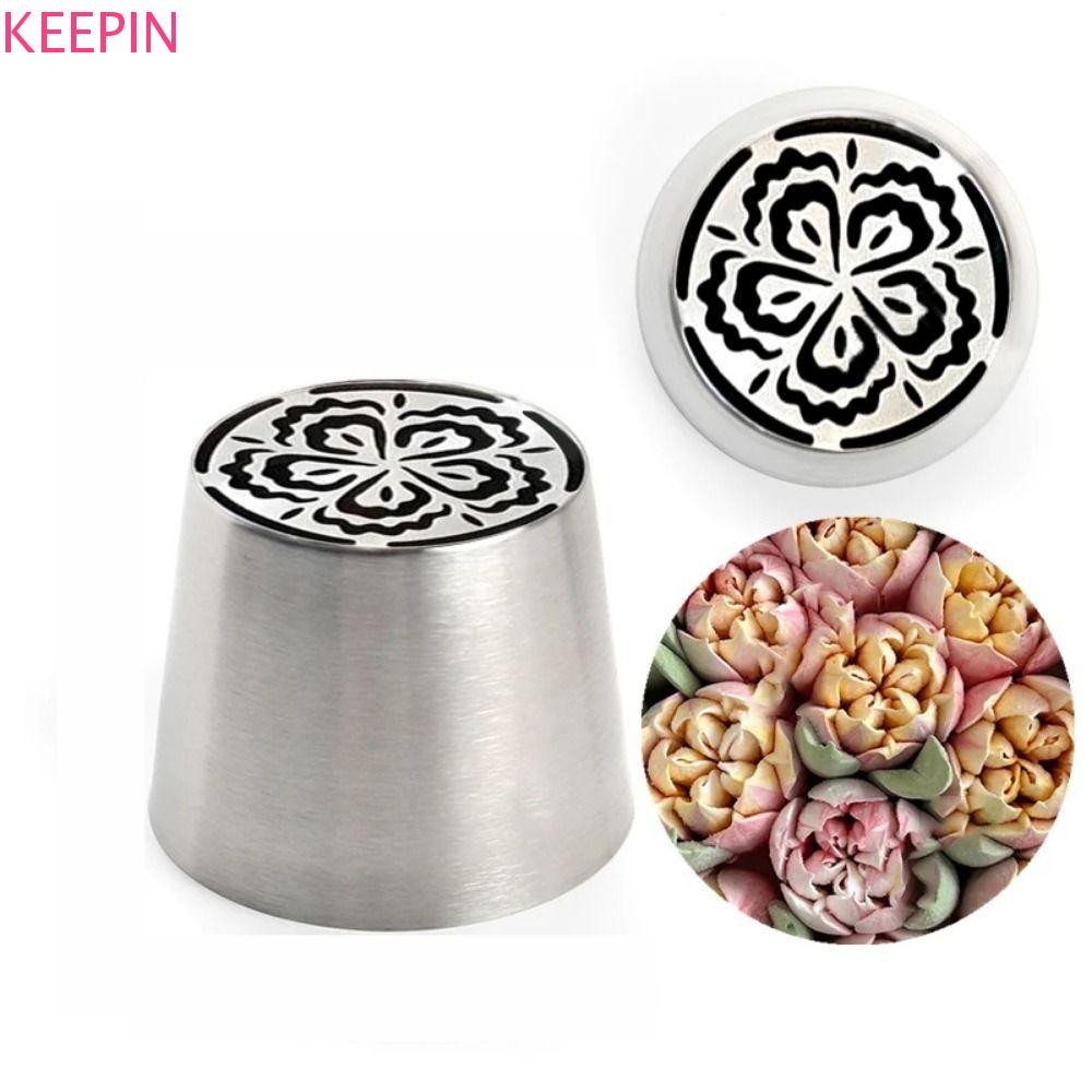 Keepin ปากบีบดอกไม้, ขนาดใหญ่ Creative Pastry Piping หัวฉีด,จีบสแตนเลสหลายสไตล์ DIY ครีมหัวฉีด ...