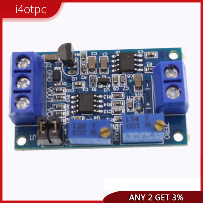 I4otpc Pcb Current To โมดูลแรงดันไฟฟ้า 0/4-20ma ถึง 0-3.3v5v10v แรงดันไฟฟ้าเครื่องส่งสัญญาณ ...
