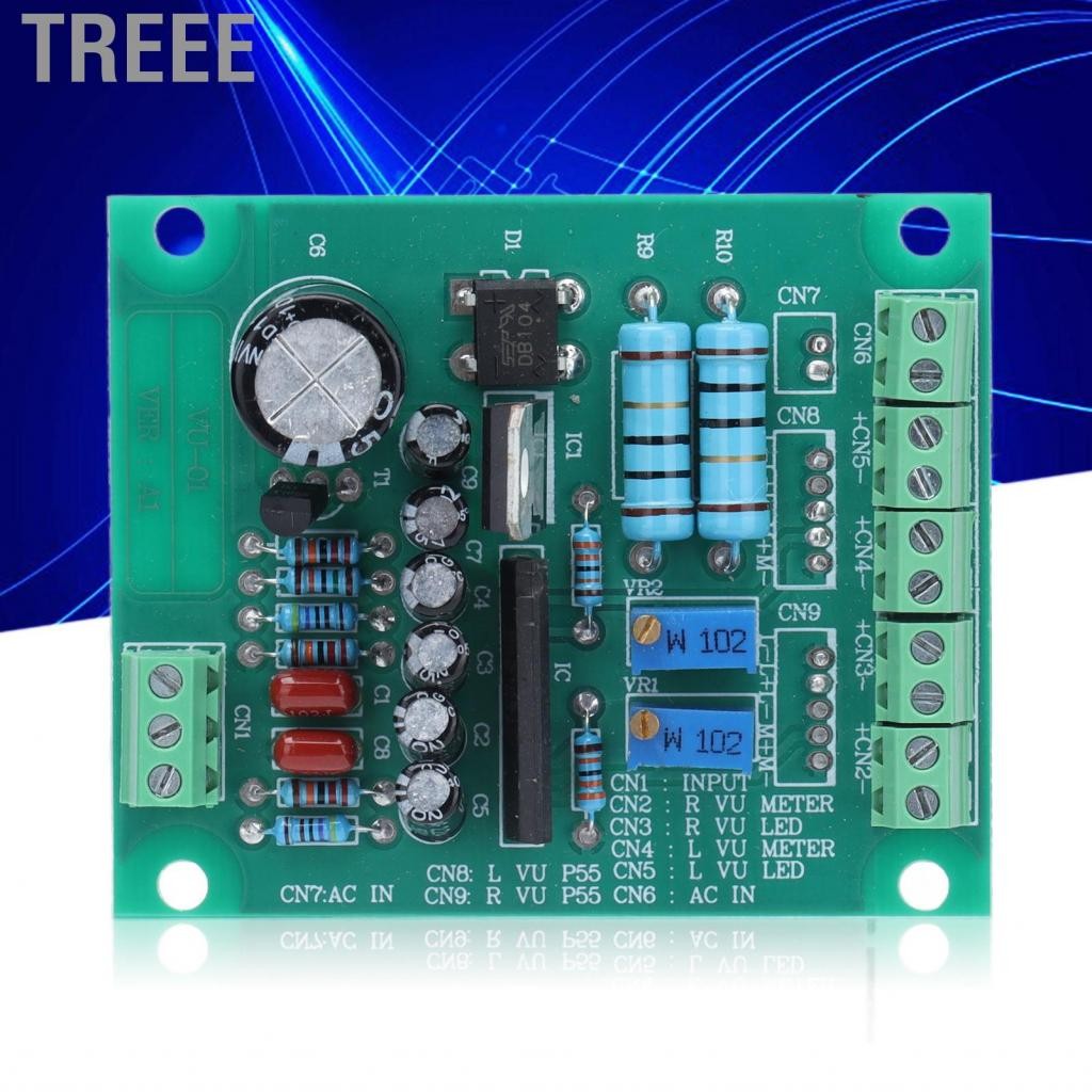 Treee VU Meter บอร์ด PCB เสียงระดับ Amp บอร์ดฟังก์ชั่นปิดเสียงบริษัทการเชื่อมต่อสำหรับการควบคุม ...