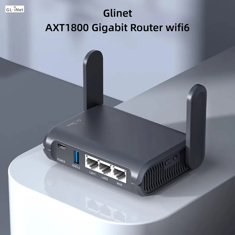 Glinet AXT1800 Gigabit Router wifi6 แบบพกพามินิในครัวเรือน Dual-Band ...
