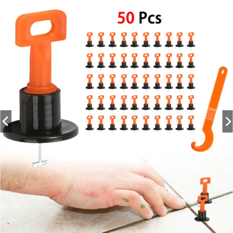 igootech 100 ชิ้น ชุดอุปกรณ์ปรับระดับกระเบื้อง ตัวปรับระดับกระเบ อุปกรณ์ปรับระดับกระเบื้อง50ชิ้น ...