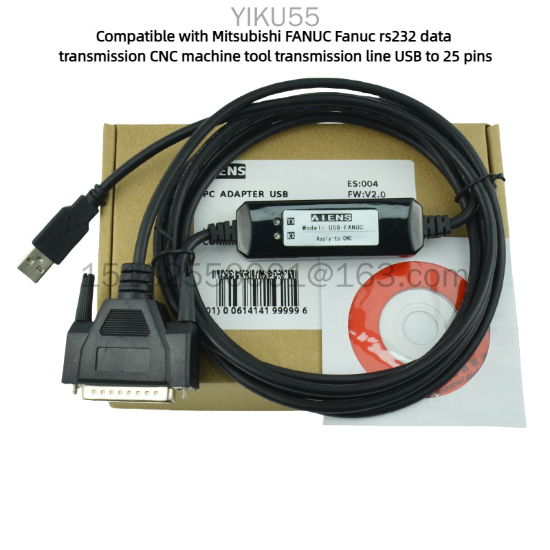 เข้ากันได้กับ Mitsubishi Fanuc Fanuc rs232 การส่งข้อมูลเครื่อง CNC สายส่งเครื่องมือ USB ถึง 25 ...
