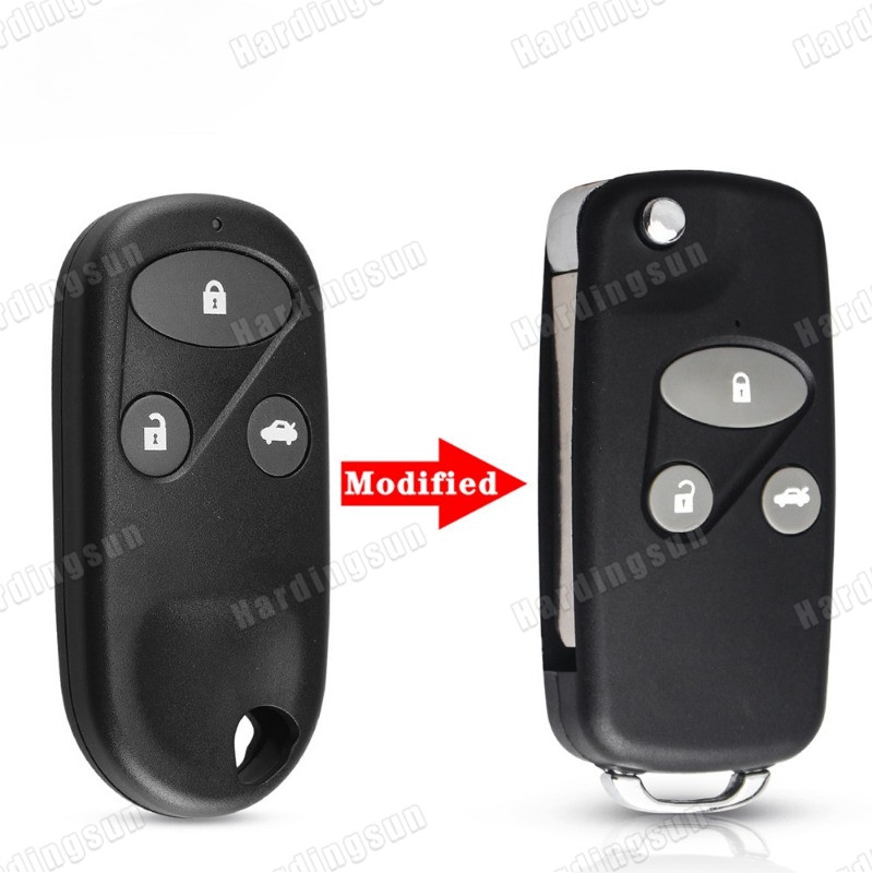 Honda Accord Jazz 3 ปุ่ม Flip Folding Remote Control Car Key Case Cover ...