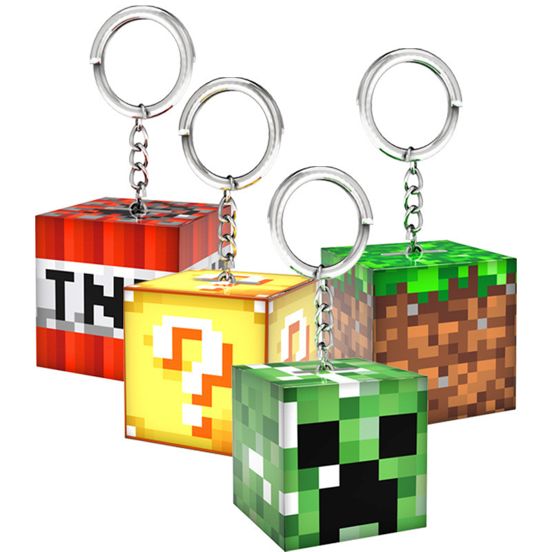 Light Minecraft ของเล่น Creeper TNT รุ่น Minecraft พวงกุญแจจี้เกมสะสม ...
