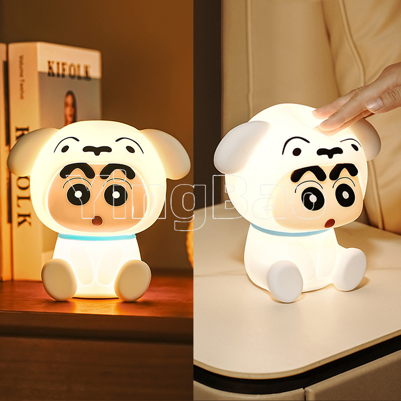 Crayon Shin chan & Panda Touch Sense night light, โคมไฟตบหัวเตียง, ไฟ ...
