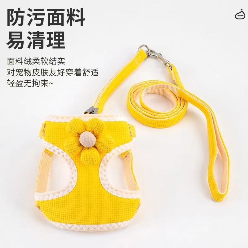 ร้านค้า สายจูงสุนัขเสื้อกั๊กสไตล์สายรัดหน้าอก Bichon Teddy Dog Leash ...