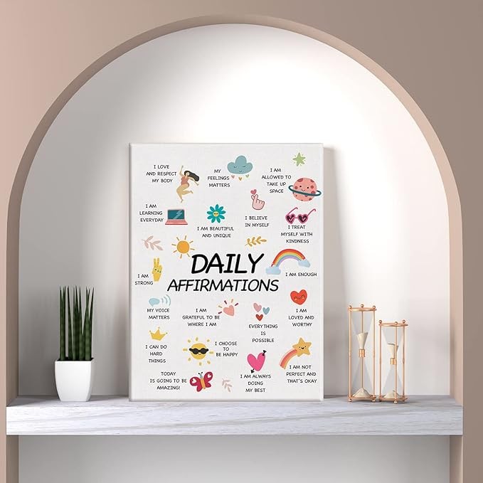 Sushun แรงบันดาลใจทุกวันคําปรึกษาผ้าใบพิมพ์บวกอ้าง Wall Art สําหรับห้อง ...