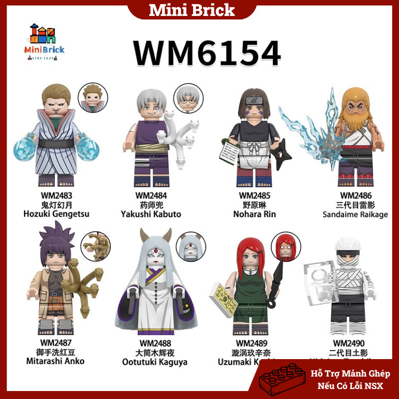 Naruto ประกอบ Minifigures อะนิเมะมังงะ Naruto Nine-Tailed Kushina ...