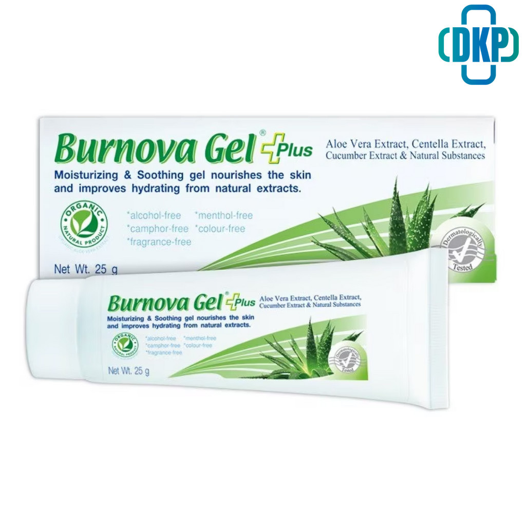 Burnova Gel Plus เบอร์นโนว่า เจล พลัส เจลบำรุงผิวหน้า สำหรับผิวแพ้ง่าย 25 / 70 g. [DKP] | Shopee ...