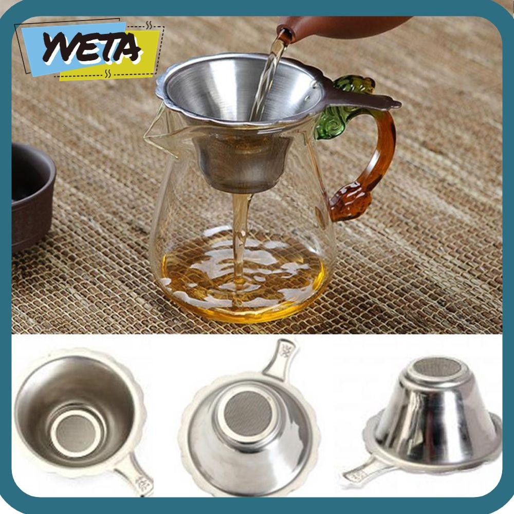 Yveta ตัวกรองใบไม้ห้องครัวแบบใช้ซ้ําได้สแตนเลส | Shopee Thailand