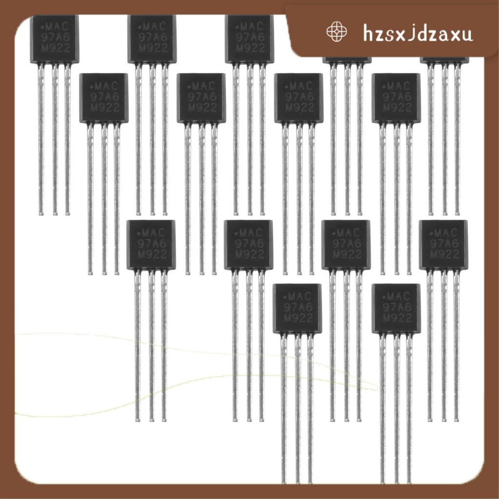 hzsxjdzaxu15 ชิ้น MAC97A6 97A6 Bi-directional Triac Thyrtor 600V 1A ...