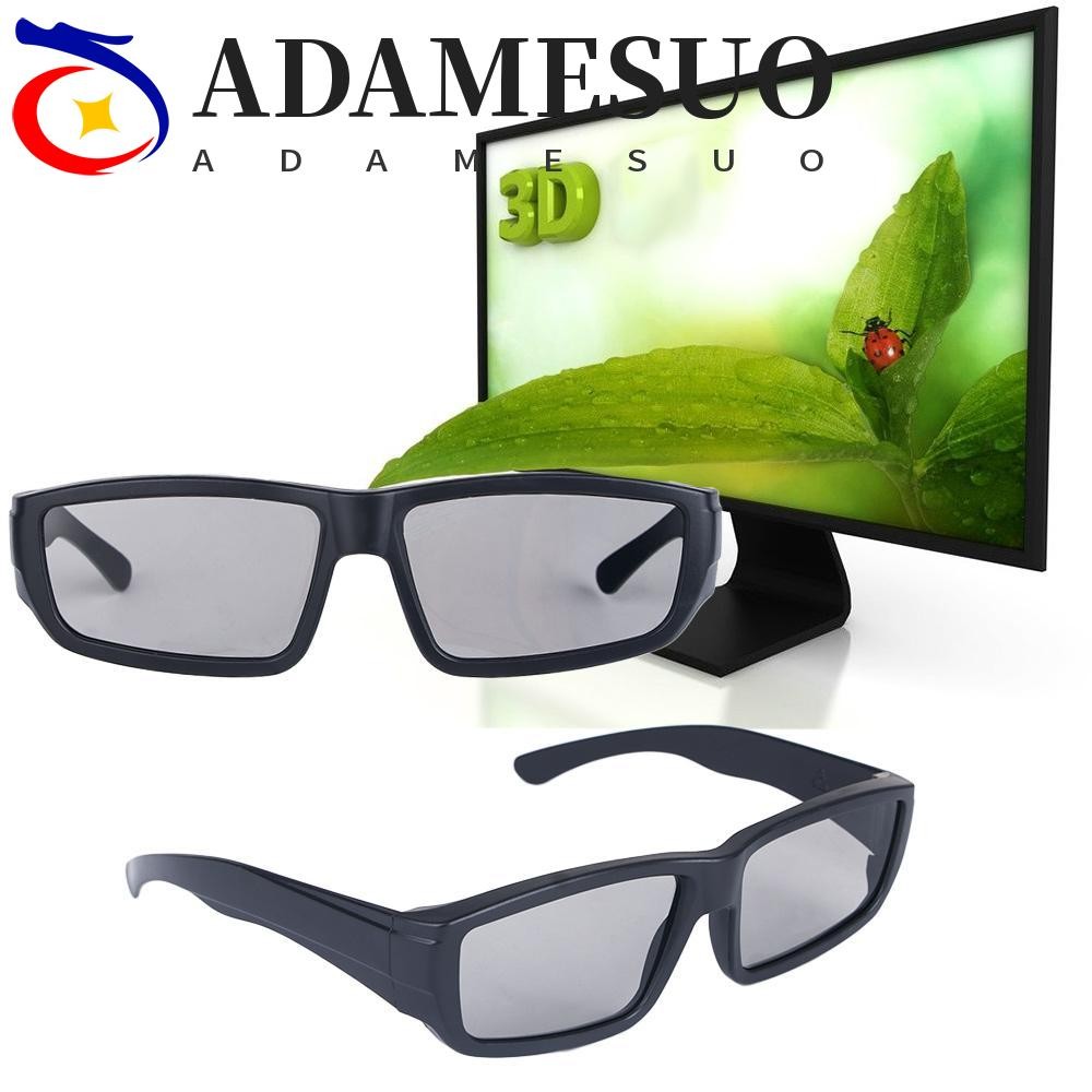 ADAMESUO 3D แว่นตาพลาสติก Passive โฮมเธียเตอร์ฟิล์ม Cinema 3D เกมทีวีมิติ Anaglyph | Shopee Thailand