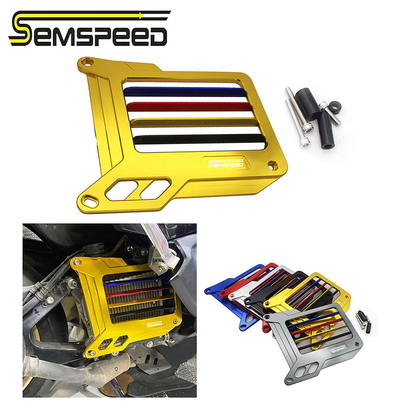 SEMSPEED รถจักรยานยนต์ CNC Grill หม้อน้ํา Guard Coolant Protector ...