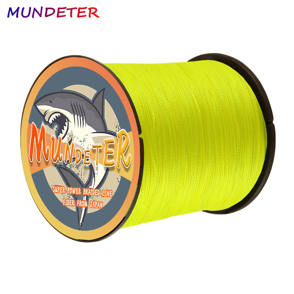 แบรนด์ MUNDETER สายตกปลาญี่ปุ่น 8 เส้น 1000M&500M แบบถัก 18LB ถึง 78LB หลากสี สำหรับโยนเหยื่อใน ...