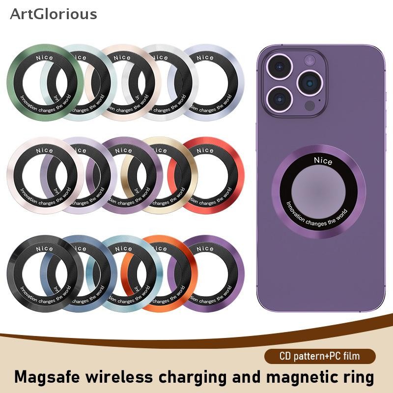 Art สําหรับ Magsafe แผ่นแม่เหล็กแหวน Universal สติกเกอร์โลหะรองรับ ...