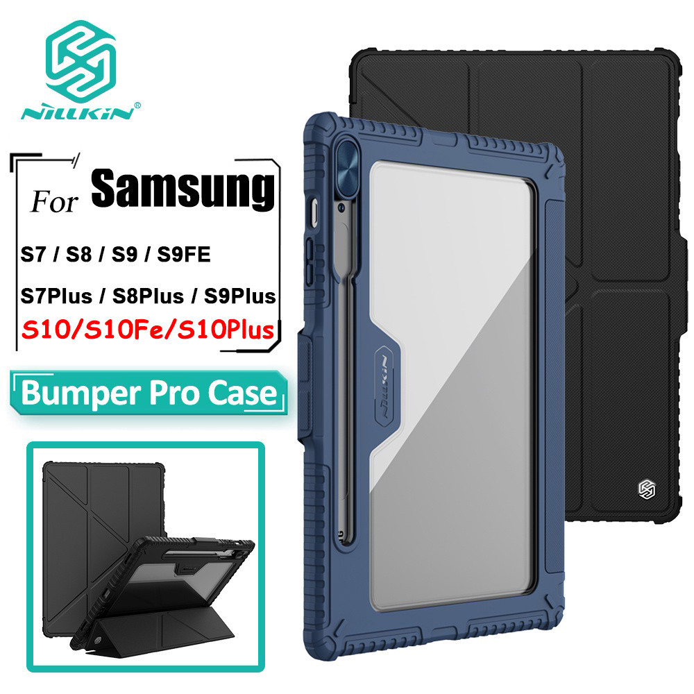 รุ่นใหม่ เคส Nillkin ใส่ปากกา สำหรับ Samsung Galaxy Tab S10Plus/S10+/S10Fe/S10 S9Plus/S9Fe/S9 ...