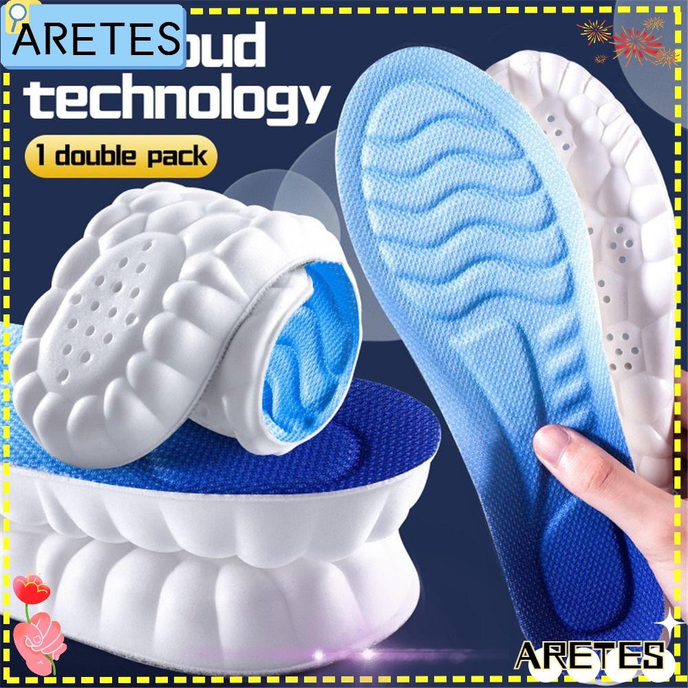 ARETS Sport Insole Deodorant Arch Support Feet Care แผ่นรองเท้าระบายอากาศ | Shopee Thailand