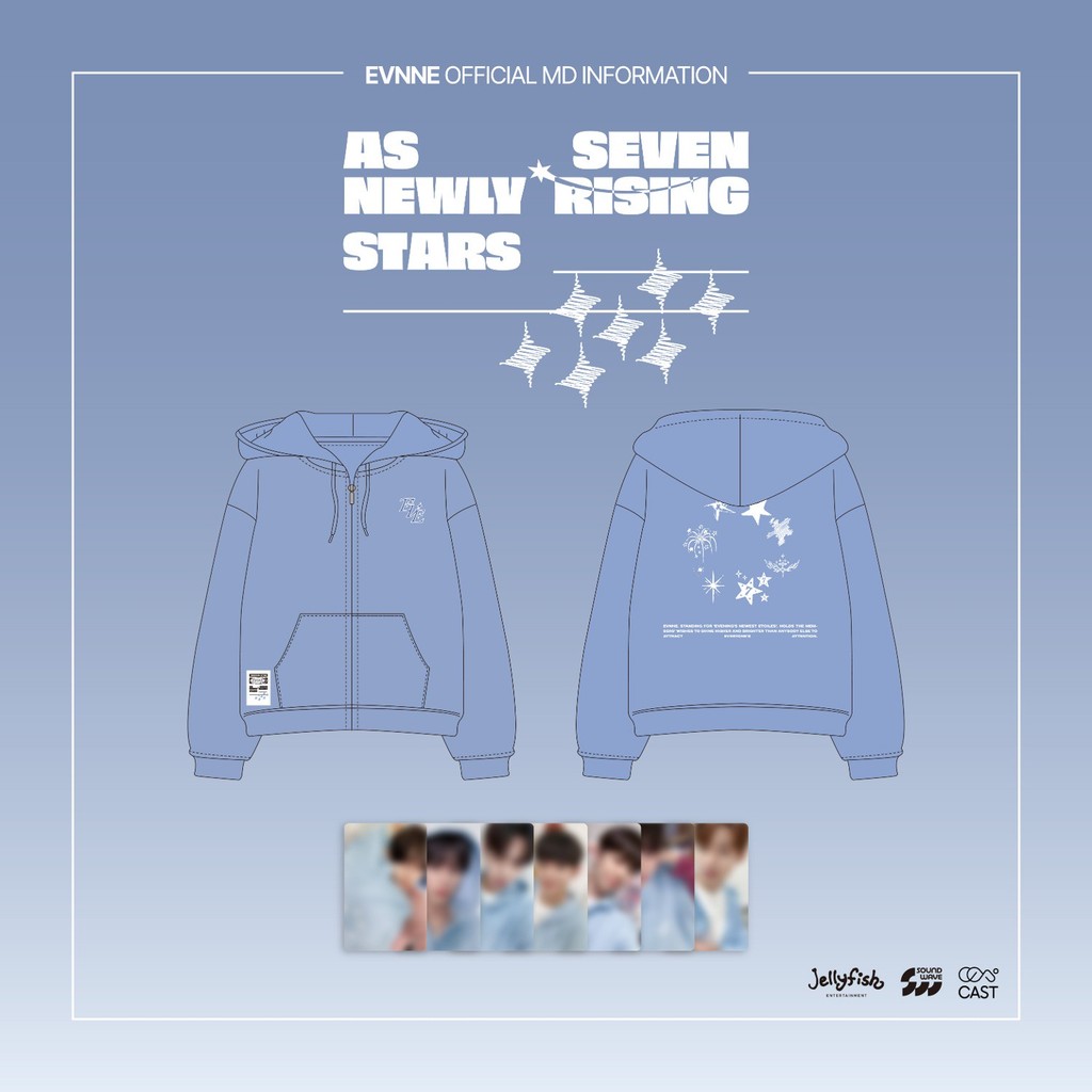 [2024 Cast] (SOUNDWAVE) As Seven New Rising Stars Hood Zip-Up | Shopee ...