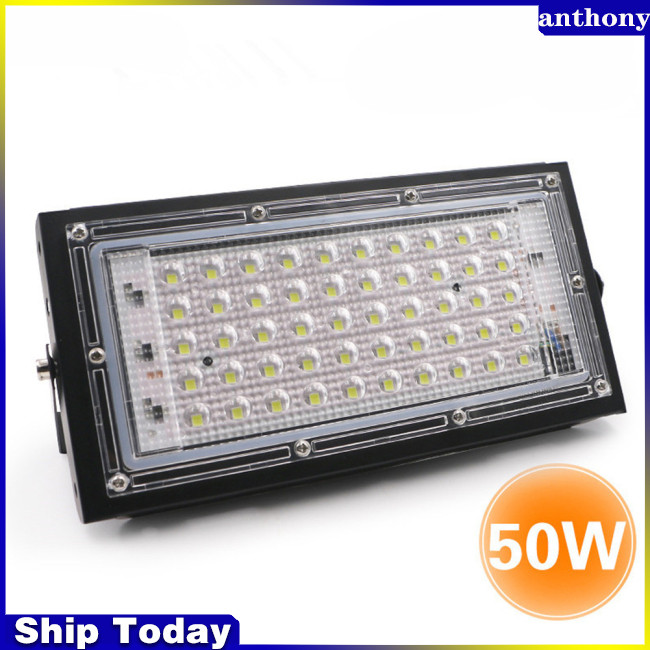Anthony 50w ไฟ Led น้ําท่วม Ip65 กันน้ํา Ac 220v สปอตไลท์ฟลัดไลท์ ...