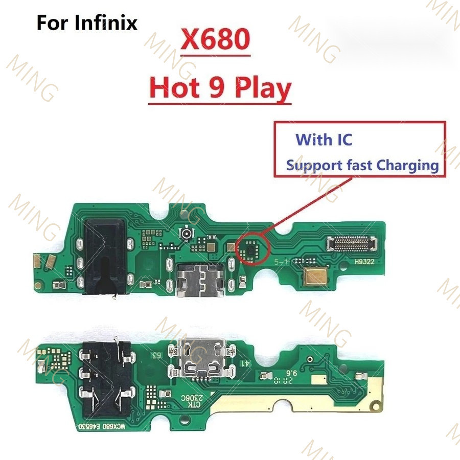 MING&Infinix HOT 9 PLAY X680 พร้อม ic FLEXIBLE CHARGING BOARD MICRO USB ...