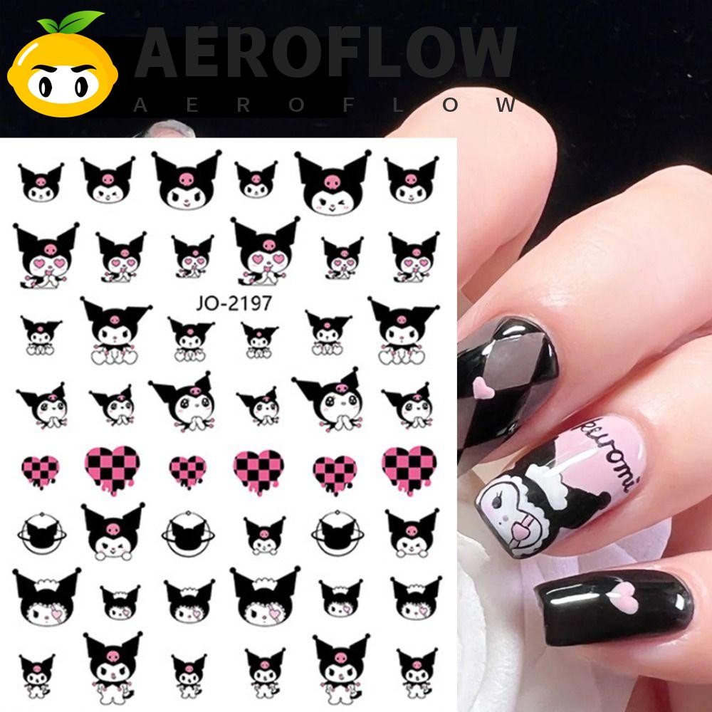 Aeroflow Nail Art Sticker อะนิเมะ Self-กาว Decal Cinnamoroll อุปกรณ์ทํา ...
