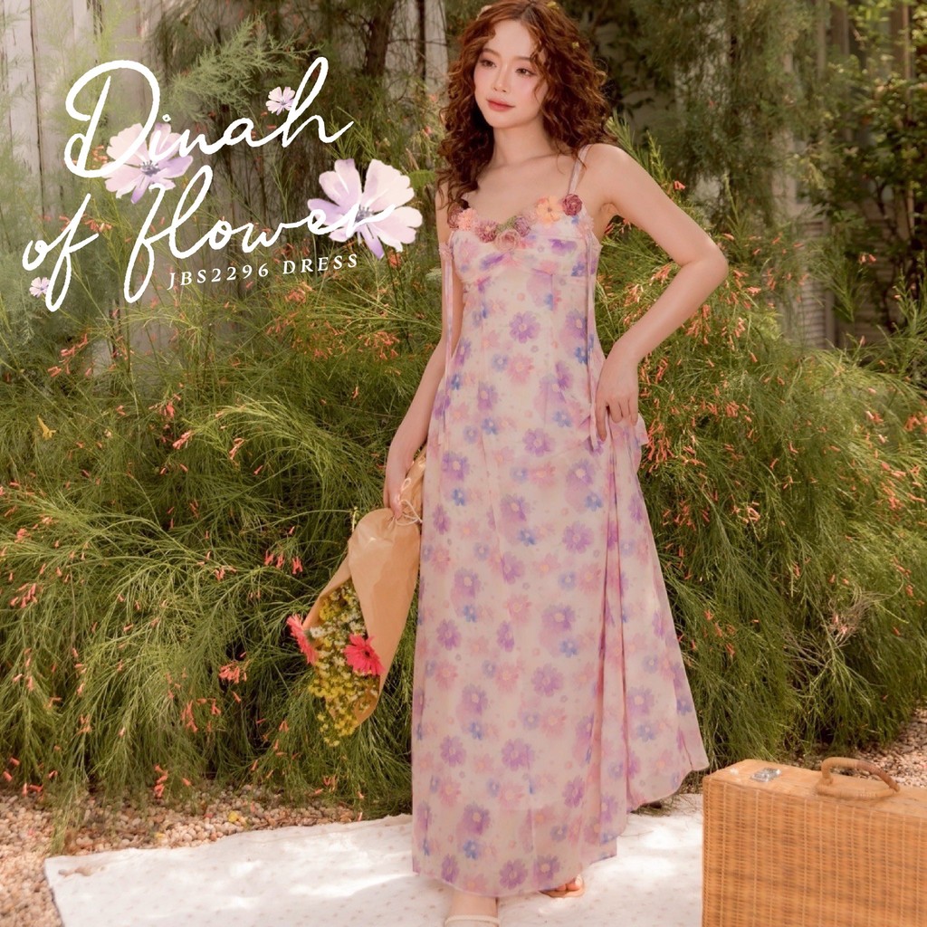 #JBS2296 Dinah of Flower Dress | Shopee Thailand