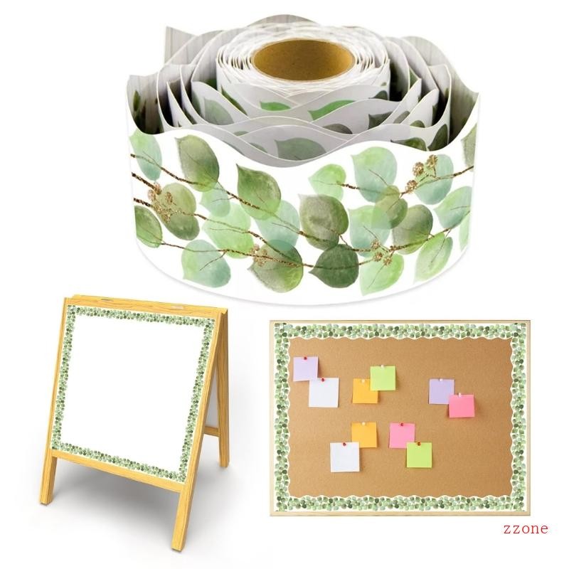 Zzz Bulletin Board Borders Leaves Border สติ๊กเกอร์ตกแต่งห้องเรียน ...