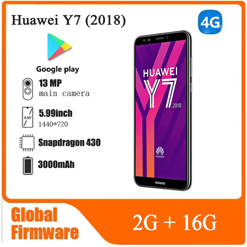 Huawei Y7 2018 4G smrtphone 5.99 3000mAh Qualcomm Snapdragon 430 Global ...