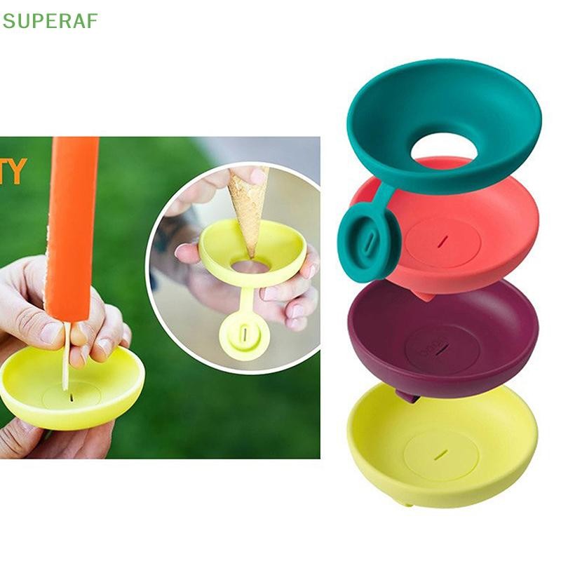 Superaf หยดหลักฐาน Popsicle Rack ซิลิโคน Anti-Drip Ice Cream Bracket ...