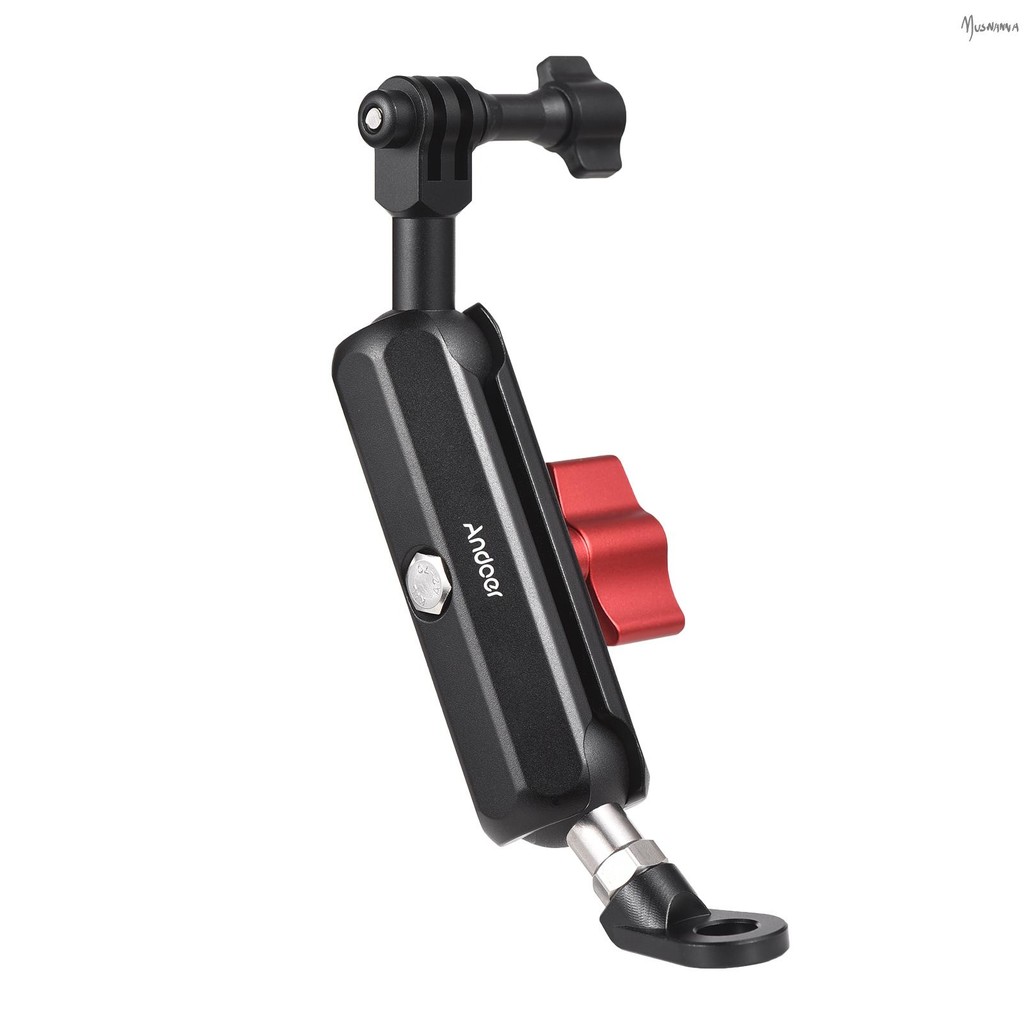 Andoer กล้อง Mounts Clamp Mount มอเตอร์ไซด์กระจกมองหลังอลูมิเนียม 10 ...