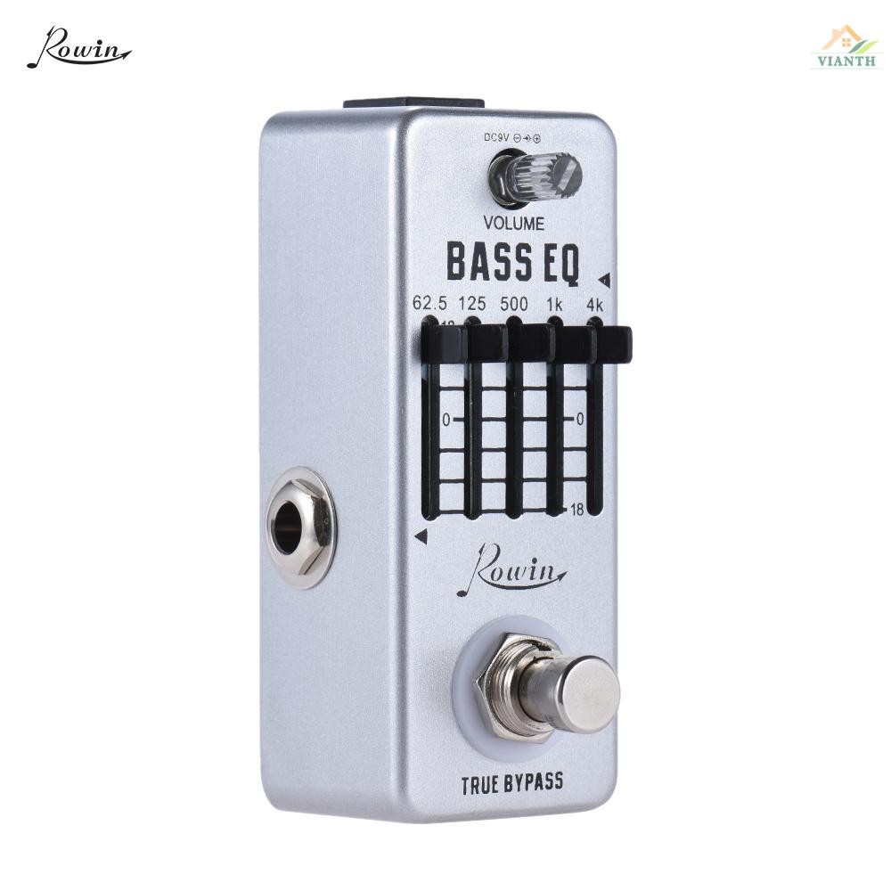 Rowin Bass กีตาร์ Equalizer Effect Pedal 5-Band EQ อลูมิเนียม True Bypass | Shopee Thailand
