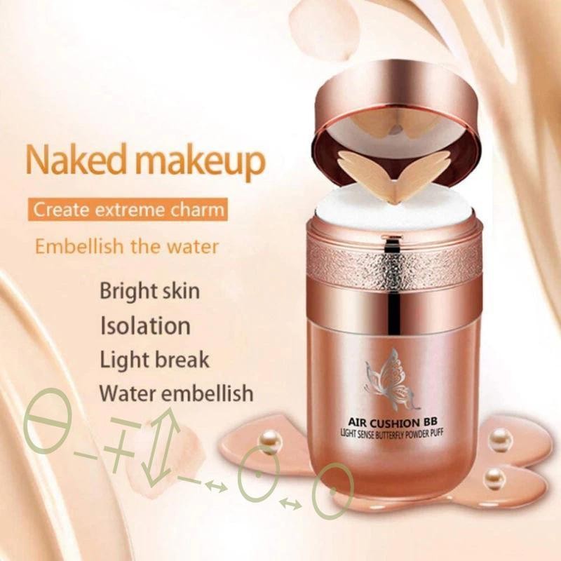 yumcuteteButterfly air cushion bb cream puff air cushion foundation liquid isolation คอนซีลเลอร์ ...