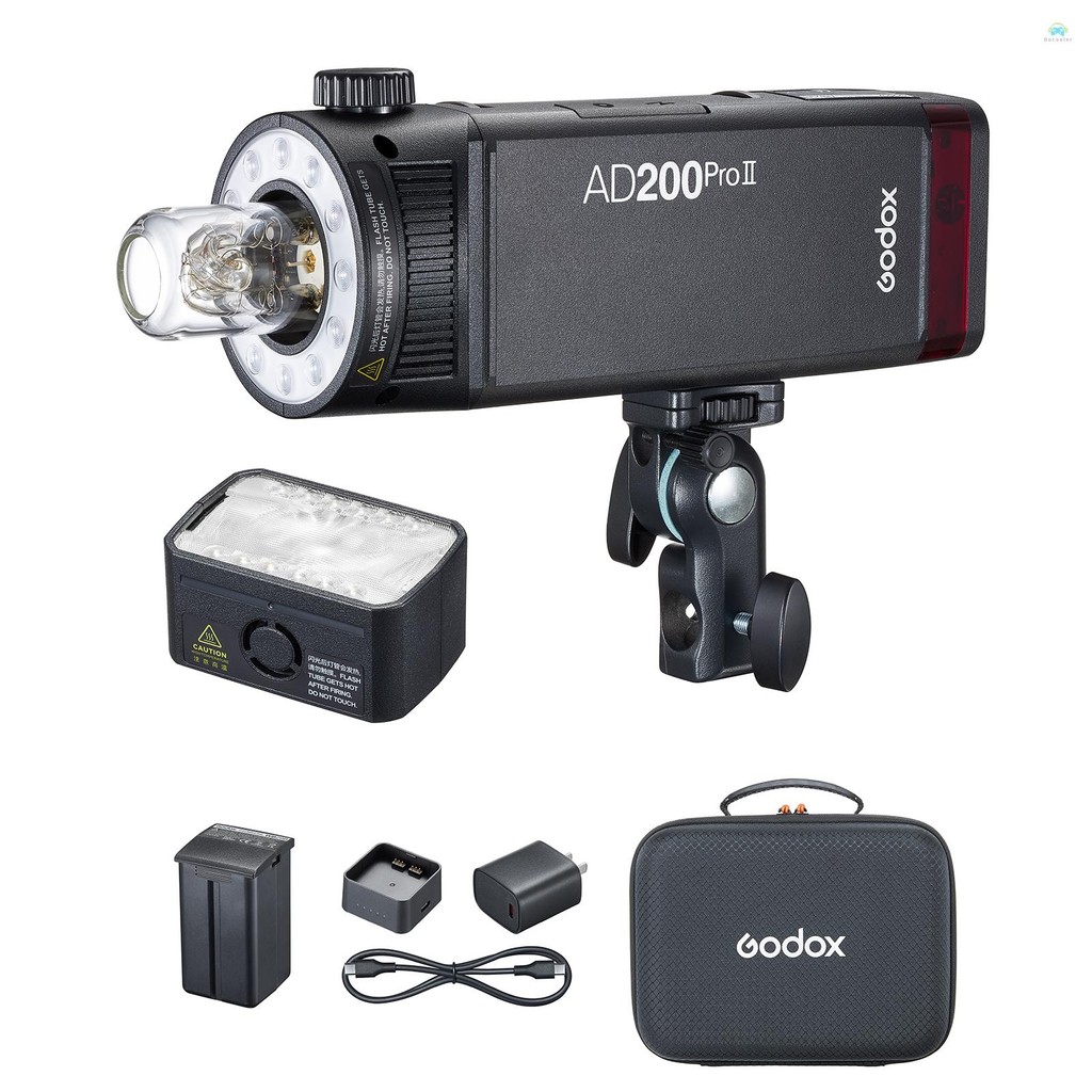 Yb2 flash lamp Godox AD200Pro II Pocket flash Light 200W 2.4G Wireless ...