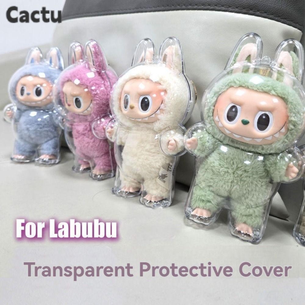 Cactu Labubu ฝาครอบป้องกัน,อะคริลิคโปร่งใส Labubu ป้องกัน,มีที่นั่ง ...