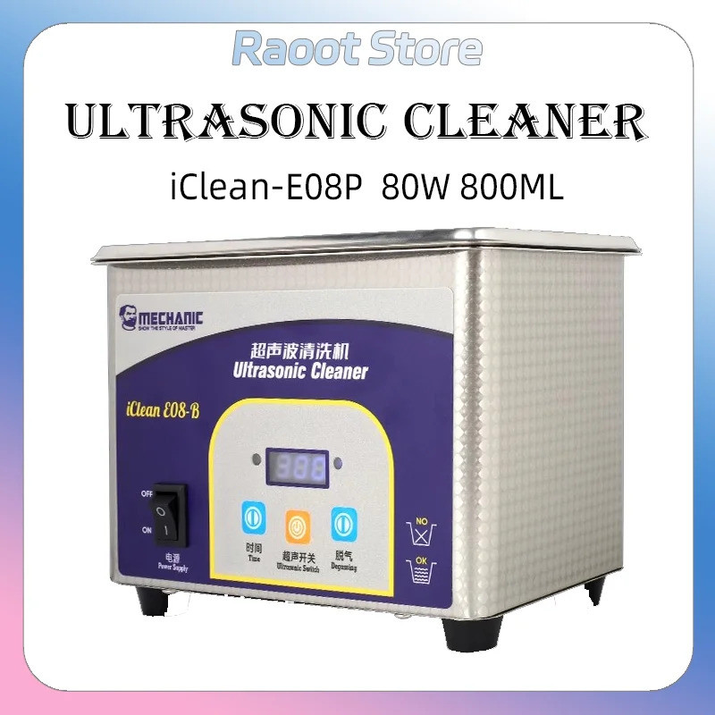 Mechanic iClean-E08P Ultrasonic CLEANER 80W ความถี่สูง multifunctional ...