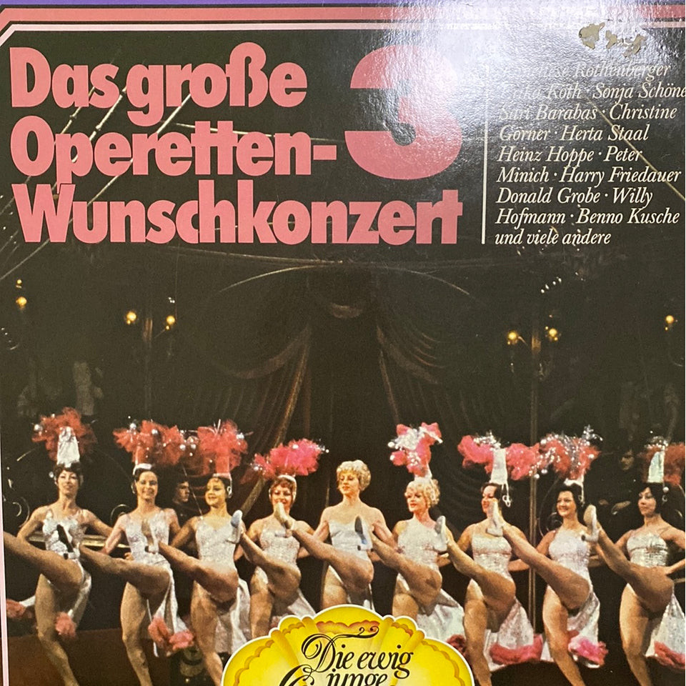 แผ่นเสียง Various - Das Grosse Operetten-Wunschkonzert 3 (Vinyl) (VG+) | Shopee Thailand