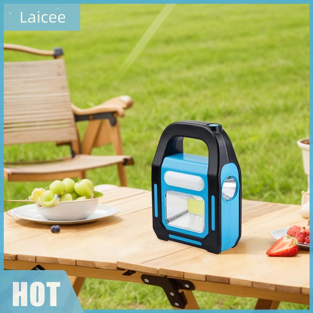 [Laicee.th] Cob LED Camping Lantern พลังงานแสงอาทิตย์ USB ชาร์จ 3 โหมดแสงสปอตไลท์ฉุกเฉิน ...