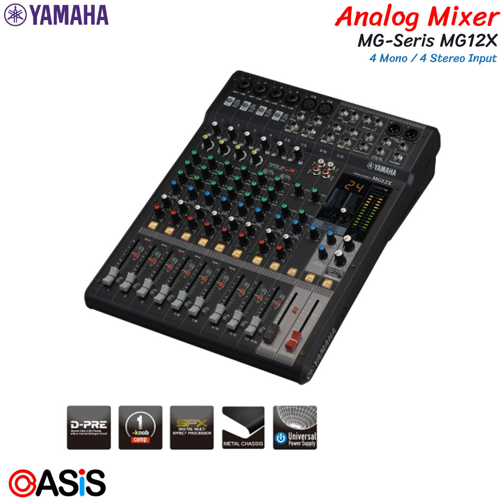 YAMAHA MG Series Mixer Yamaha MG12X มิกซ์เซอร์ Yamaha MG-12X | Shopee ...