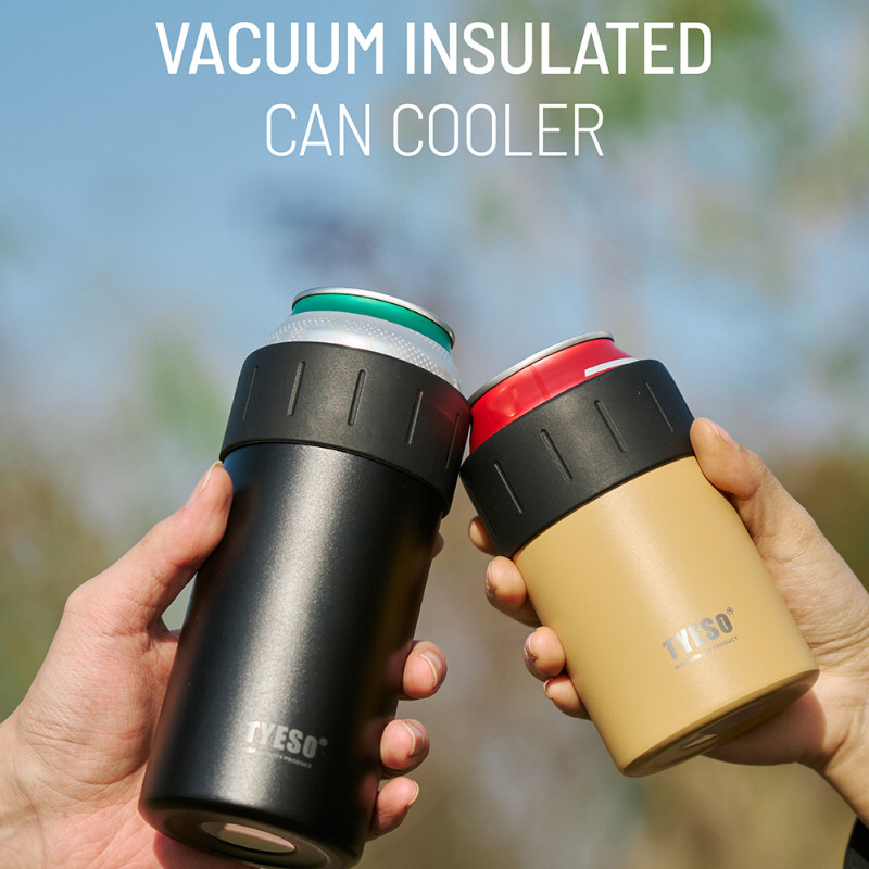 【LUCKY】TYESO Cola Can เบียร์เครื่องดื่มฝาครอบฉนวนกันความร้อน 304 สแตนเลสเก็บความเย็นถ้วยฉนวนกัน ...