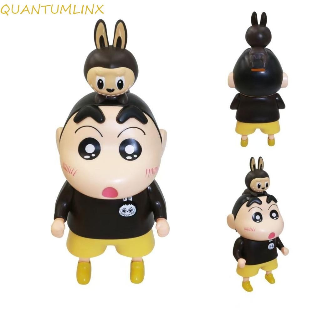QUANTUML Labubu Crayon Shin Chan กระปุกออมสิน, ถังออมทรัพย์รูป Labubu ...