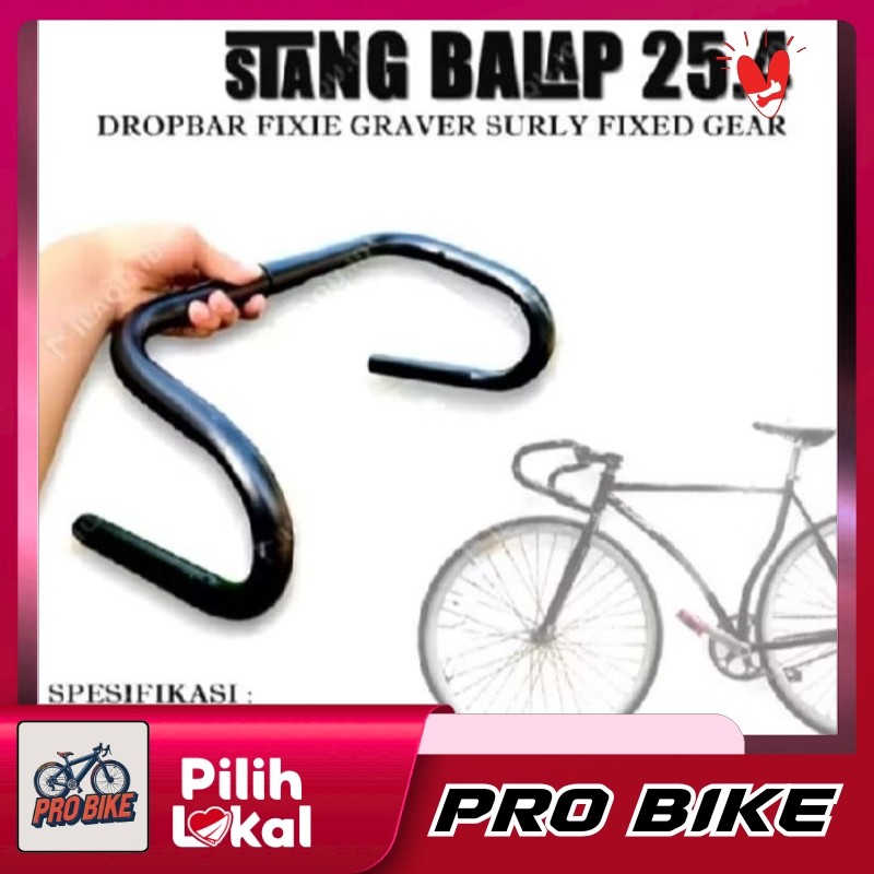 ใหม่! DROPBAR FIXIE STANDARD ROADBIKE 25.4 จักรยาน HANDLEBAR RACING TOURING FIXIE HANDLEBAR ...